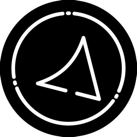 Hollow Triangle Arrow Glyph Icon 49293674 Vector Art At Vecteezy