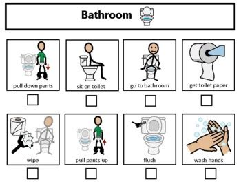 Bathroom Visual Schedules Tpt