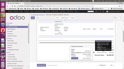 Cancel Credit Note With Invoice Partially Paid Issue Odoo