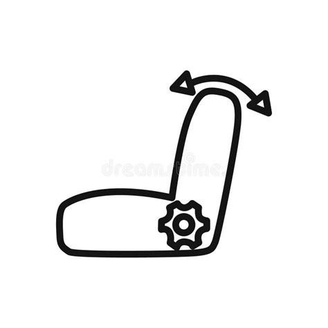 car seat adjustment icon linear vector graphics sign stock vector illustration of seat vector
