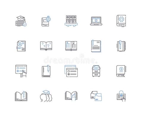 Pages Line Icons Collection Content Design Navigation Layout Functionality Seo