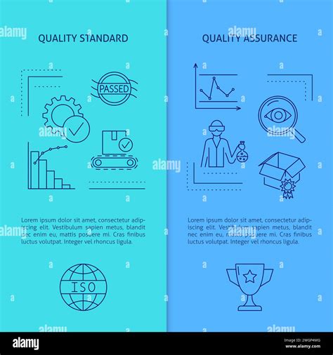 Quality Standard And Control Banner Template With Place For Text