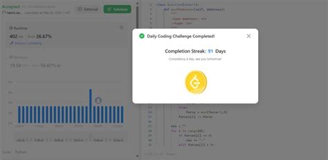 Python Dsa Leetcode Dailychallenge Pushdominoes Hanni Kanchap