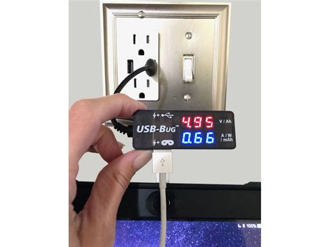 Triplett USB Bug Dual Output Inline USB A Tester And Data Masker TEquipment