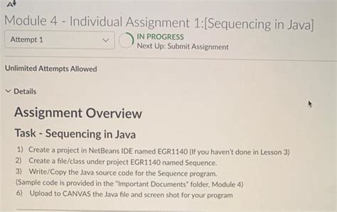 1 Create A Project In Netbeans Ide Named Egr1140 If