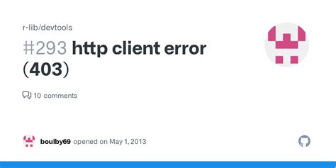 client error 403 · issue 293 · r lib devtools · github