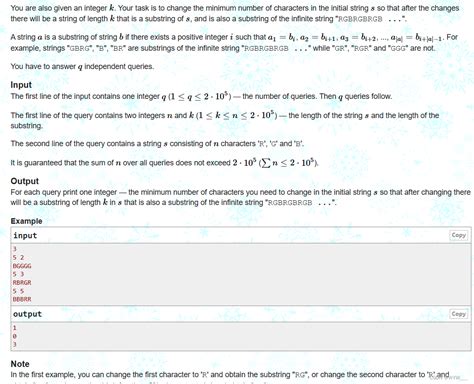 D2 Rgb Substring Hard Version尺取字符串 S 包含 N 个字符字符串的字符从左到右下标从 1 至