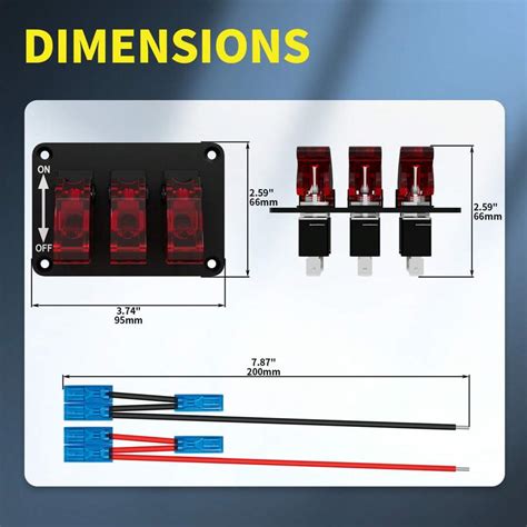 1pcs 3 Gang Red 12v Led Light Toggle Switch 3 Pin Spst Rocker Switch 1pcs 3 Gang Red 12v Led Light Toggle Switch 3 Pin Spst Rocker Switch