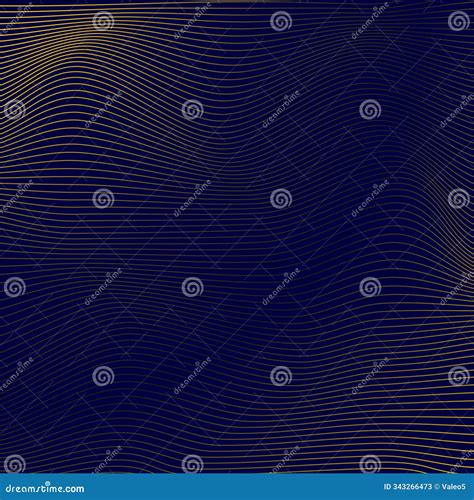 Vector Abstract Glowing Wave Lines On Dark Blue Background Striped Lines Texture Dynamic Wave