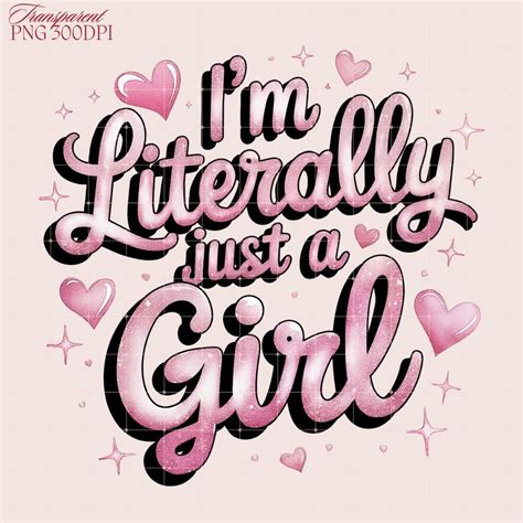 Im Literally Just A Girl Png Coquette Bow Pink Trendy Girly Png Design