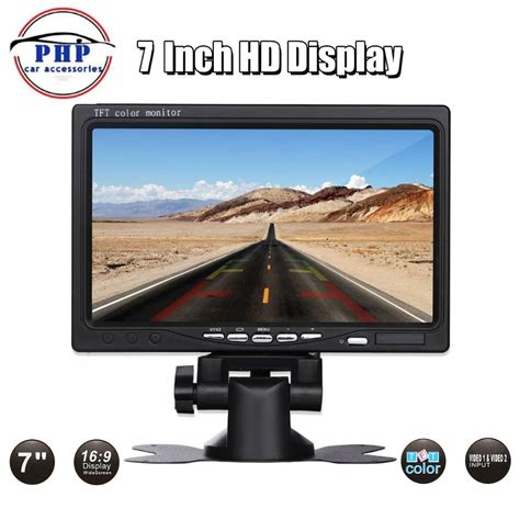 7 Inch Pillow Tft Lcd Color Monitor 12v Color Hd Monitor For Car Cctv