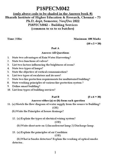 Qp Format Pdf Building Automation Electrical Wiring