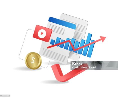 플랫 아이소메트릭 3d 그림 투자 비즈니스 데이터 분석가 개념에 대한 스톡 벡터 아트 및 기타 이미지 개념 개념과 주제