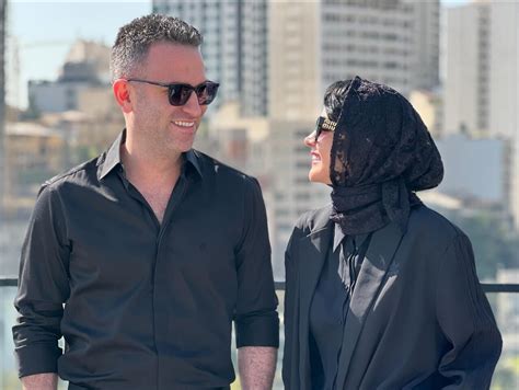 عکس استایل مشکی بهرام افشاری و خانم بازیگر فیلم جدیدش