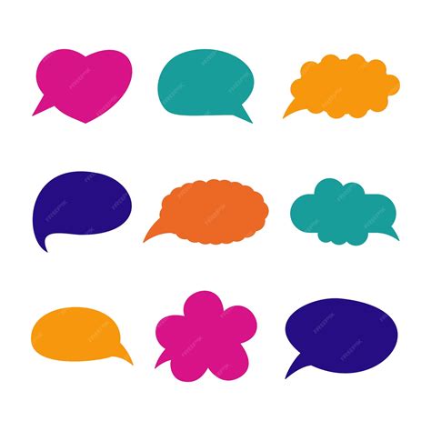 Premium Vector Set Of Speech Bubble Vector