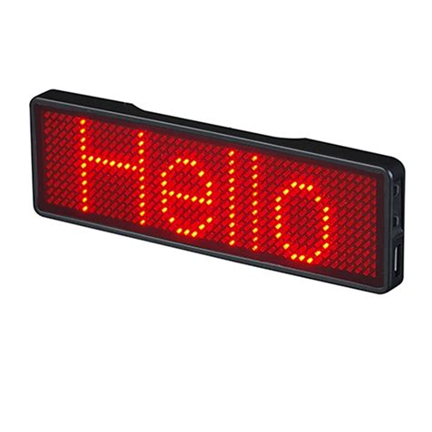 Rechargeable Bluetooth Digital LED Badge Scrolling Grandado