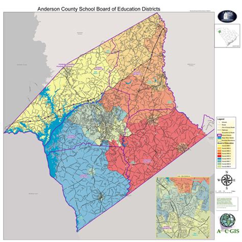 Area Map Anderson County Sc Department Of Education