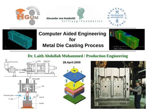 Pdf Computer Aided Engineering For Metal Die Casting Uotechnology