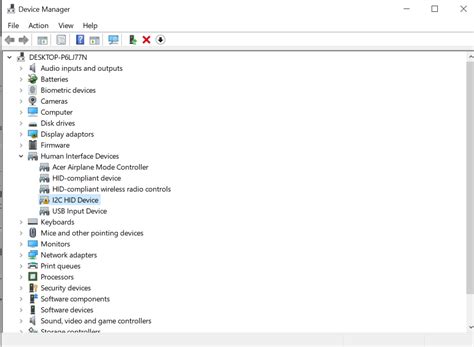 Touchpad Hid I2c Code 10 Error Swift Sf314 54 Acer Community