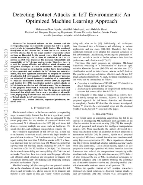 pdf detecting botnet attacks in iot environments an optimized
