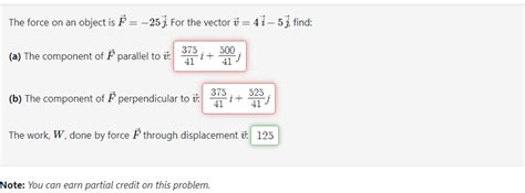 Solved The Force On An Object Is F J For The Vector Chegg