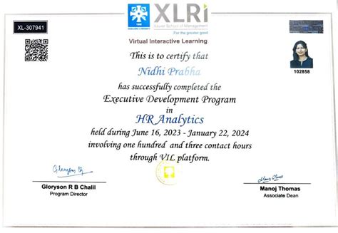 Nidhi Prabha On Linkedin Hranalytics Xlrijamshedpur Datadrivenhr Learning Sakshath 10