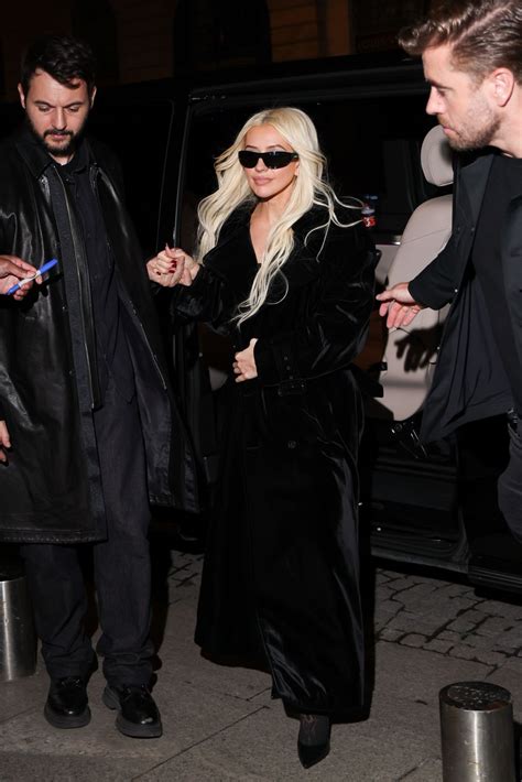 Christina Aguilera And Matthew Rutler In Paris Night Out 2026 • Celebmafia