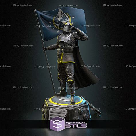 Helldiver And Flag Helldiver 2 3d Printer Files Specialstl