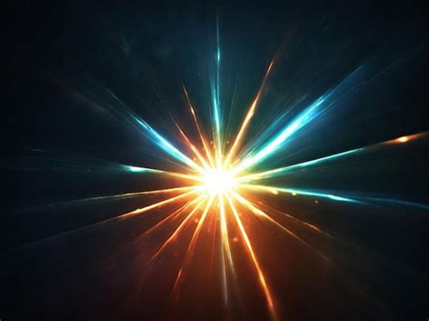 Light Collision Effect Premium Ai Generated Image