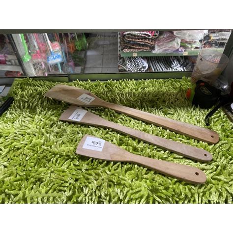 Jual Spatula Kayu Murah Spatula Penggorengan Teflon Sutil Kayu