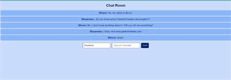 Chat Website Using Mern Stack Geeksforgeeks