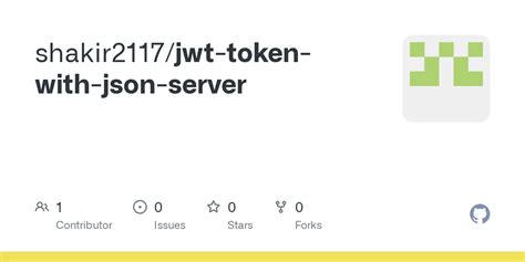 GitHub Shakir Jwt Token With Json Server