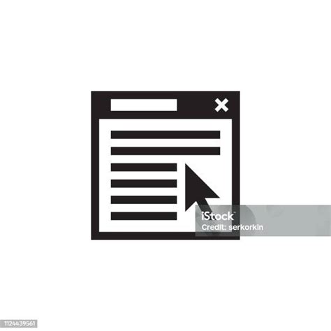 網頁瀏覽器黑色圖示上的白色背景向量插圖網站 移動應用程式 演示文稿 資訊圖互聯網文檔網站概念符號設計程式設計符號向量圖形及更多互聯網圖片