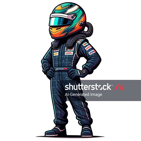 Race Car Driver Cartoon