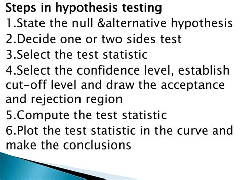 Hypothesis Testing For Parametric Data Pptx Hypothesis Testing For Parametric Data Pptx