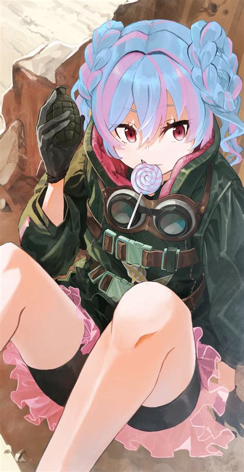 Zeta Alchemy Stars Alchemy Stars Highres 1girl Bike Shorts Blue