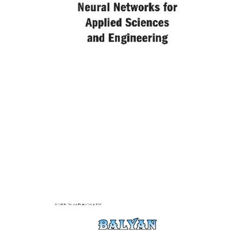 خرید و قیمت دانلود کتاب Neural Networks For Applied Sciences And Engineering ترب