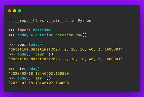 Phases🌱🔄 On Twitter Rt Realpython 🐍⚙️ Repr Vs Str In Python Repr