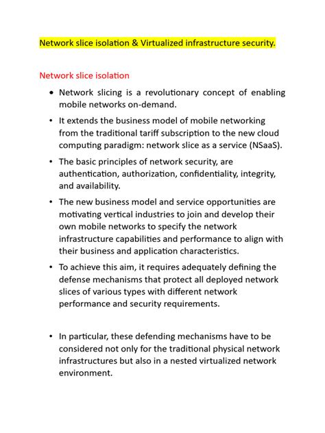u4 network slice isolation and virtualized infrastructure security