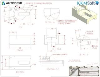 Autodesk Inventor Practice Part Drawings PDF