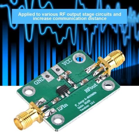 Module Amplificateur Rf Dioche 5 3500mhz Gain 20db Faible Bruit