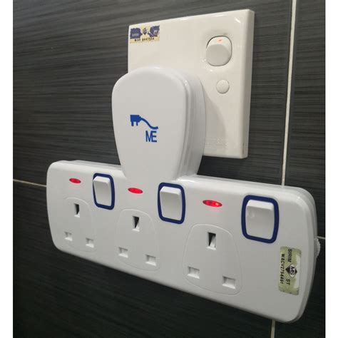 3 Way 4way T Adaport 3pin Socket Extension Socket Extention Plug With Neon Indicator Sirim