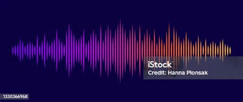 추상음파 현대 디지털 이퀄라이저 전파 볼륨 레벨 기호입니다 음악 주파수 음악 응용 프로그램에 대한 사운드 진동 스펙트럼 벡터 일러스트레이션 파도 패턴에 대한 스톡 벡터 아트