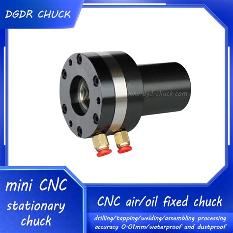 Cnc Processing Air Collet Chuck Through Hole Dsesign Mini Pneumatic Chuck For Tapping And