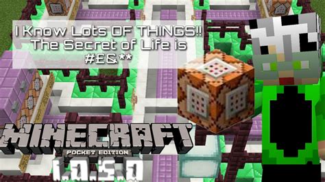 Minecraft Pe 1 0 5 0 The Command Block Update Youtube