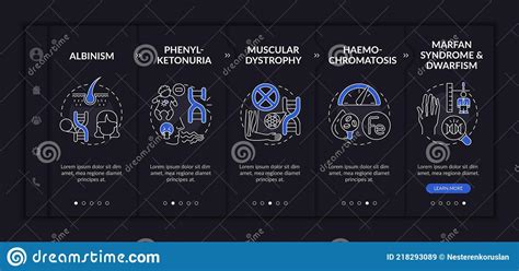 Different Genetic Disorders Onboarding Vector Template Stock Vector Illustration Of Website