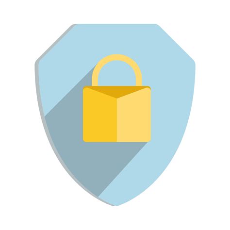 security shield or virus shield lock icon for apps and websites
