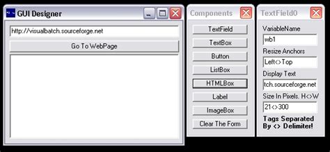 Visual Batch Framework For The Visual Batch Language