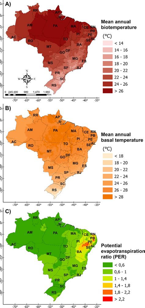 Holdridge 1967 Bioclimatic Variables For The Current Scenario