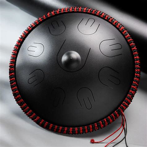 Hluru 2021 New Type Steel Tongue Drum 14 Inch 9 Note D Minor Handpan P